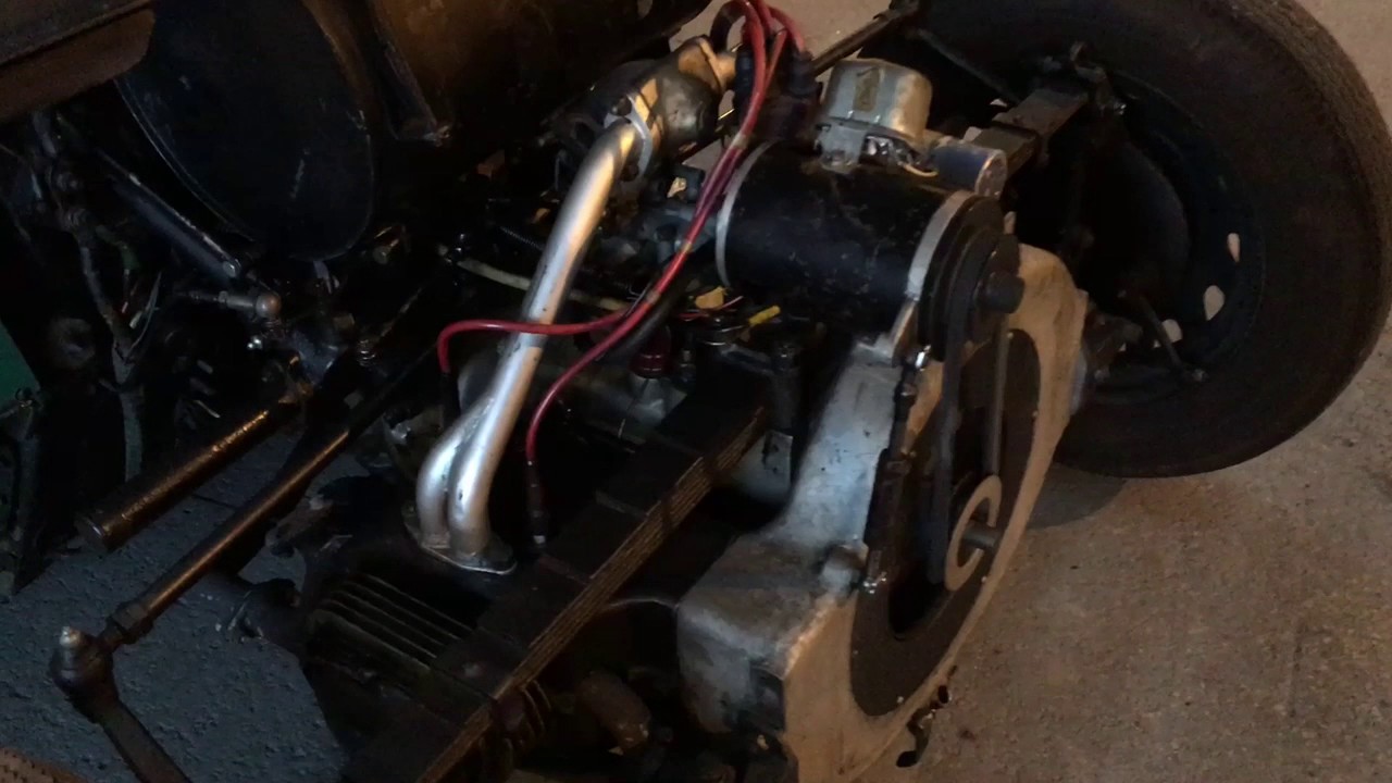 Tatra T57 engine running - YouTube