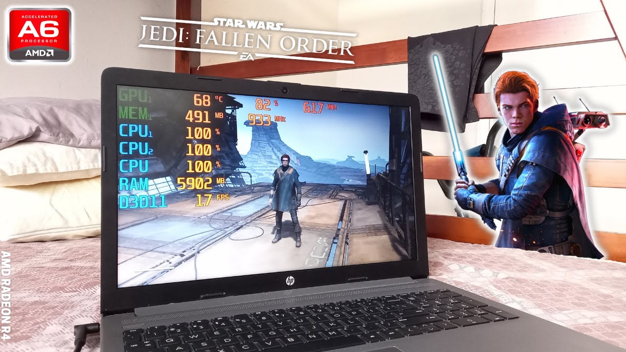 Star Wars Jedi: Fallen Order (AMD A6, Radeon R4 Graphics) Low End ...