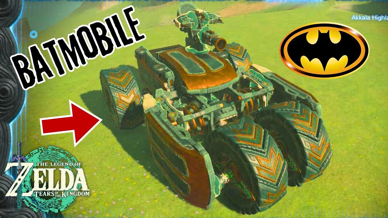 Batmobile Zonai Vehicle Tank How to Build Guide Zelda - Tears of the ...