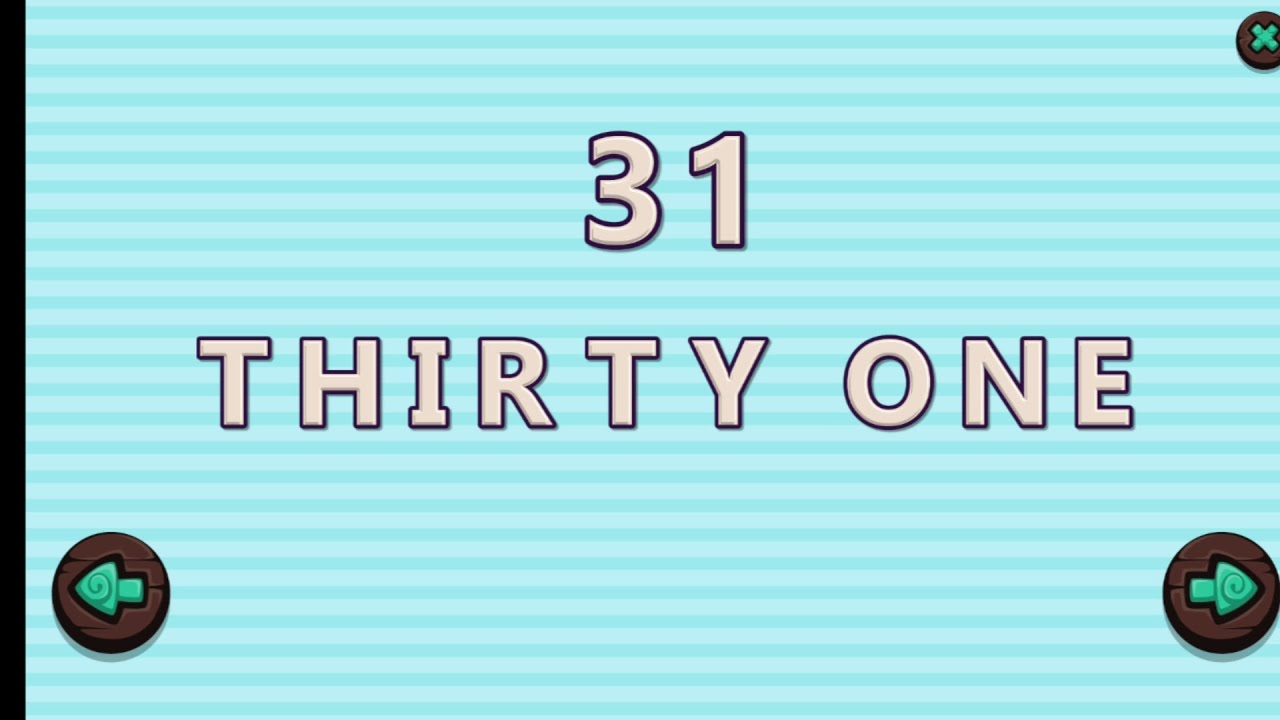 Thirty One to Forty in Words. - YouTube