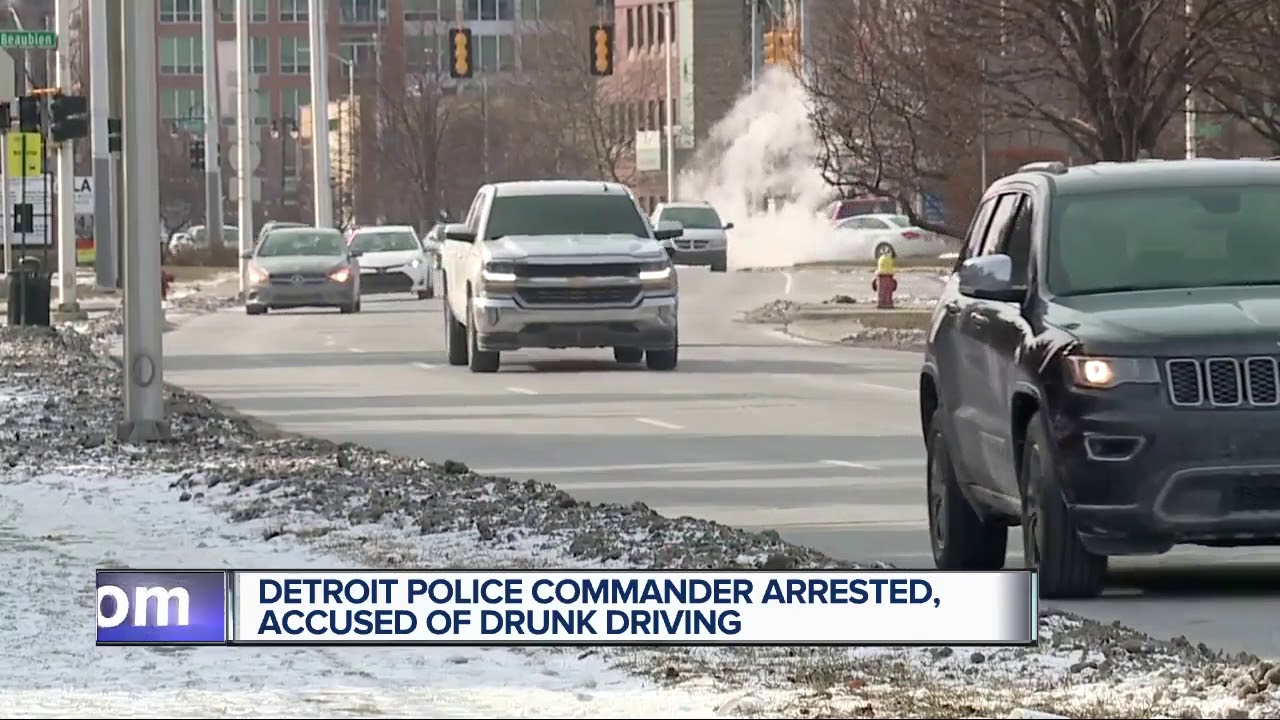 Detroit Police commander arrested, accused of drunk driving - YouTube