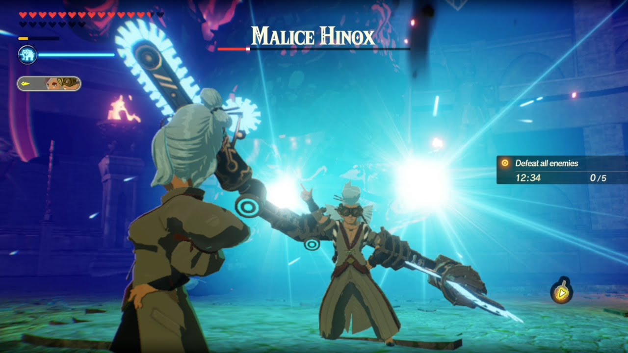 Hyrule Warriors Age of Calamity Purah and Robbie Gameplay - YouTube