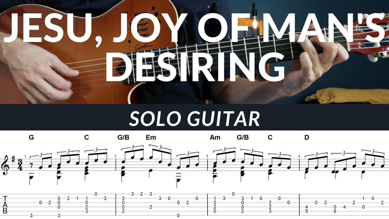 Jesu, Joy of Man's Desiring | Fingerstyle | Guitar Tab - YouTube