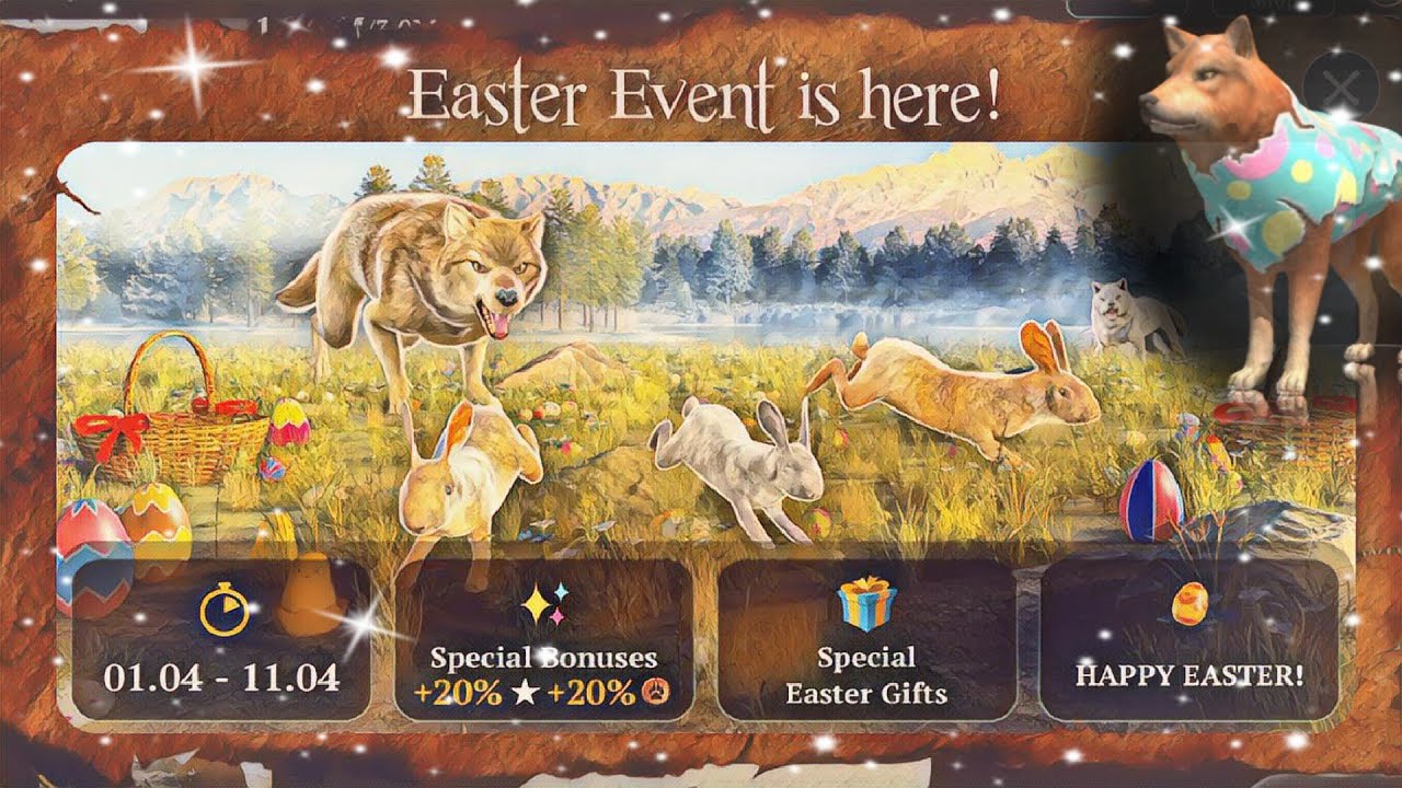 The Wolf - Easter Event 2023 and Easter Dhole Skin 🐰🐣 - YouTube