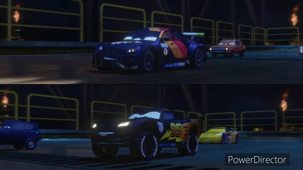 Cars 2 the video game #43 |Battle Race| Max Schnell Vs Carbon Lightning ...