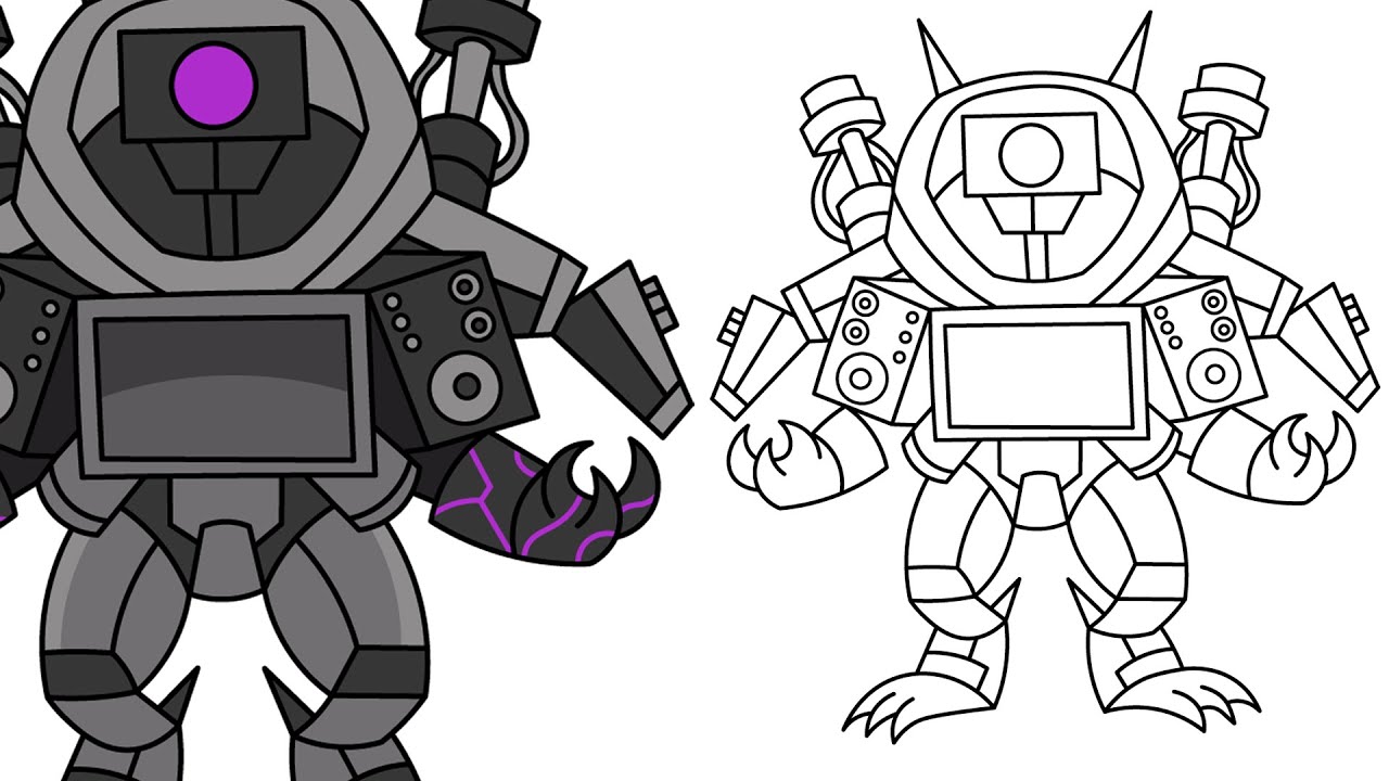 How To Draw Tri Titan | Easy Drawing Step by Step | Skibidi Toilet ...