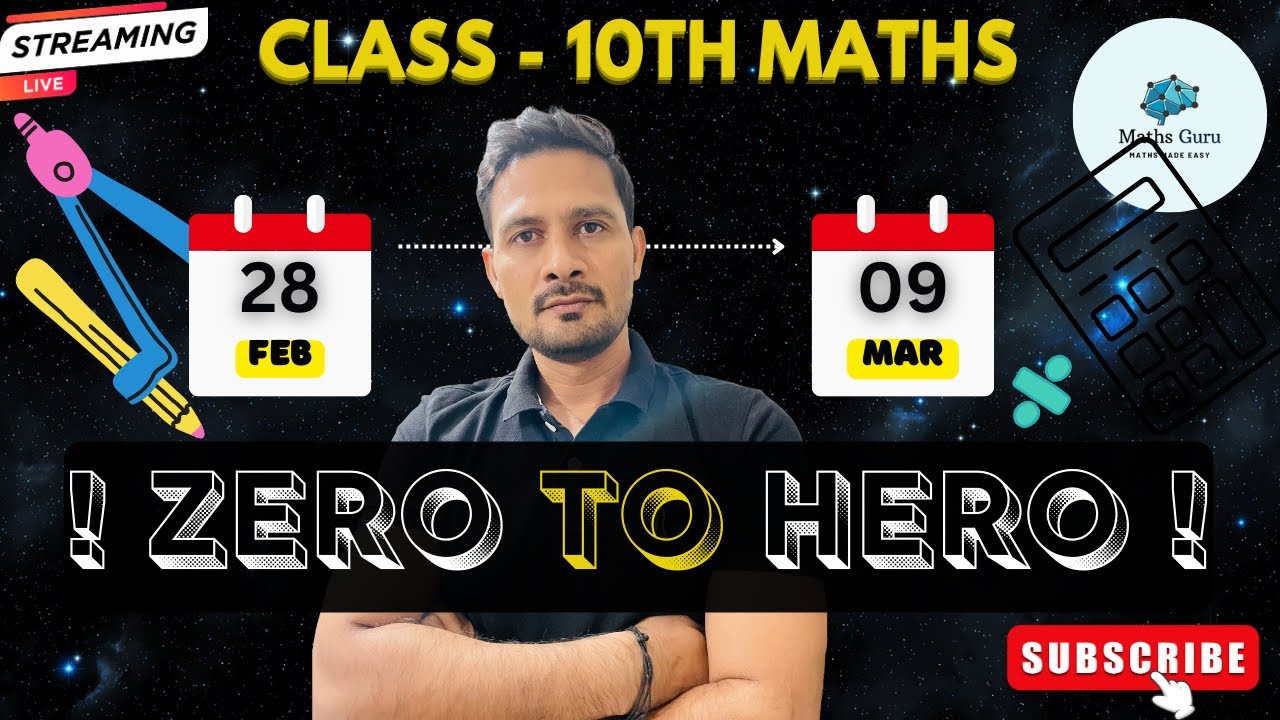 Zero to Hero Series “ Co-ordinate Geometry Class - 10 - YouTube