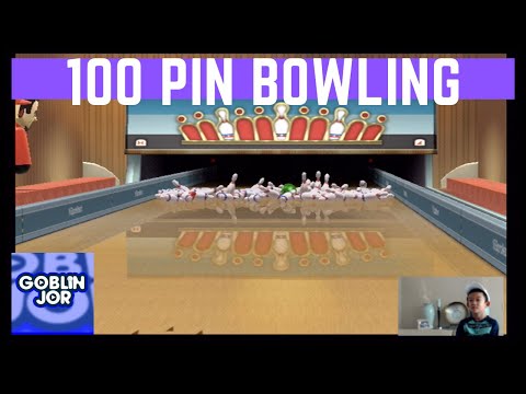 Wii Sports Resort | 100 Pin Bowling | How to Roll a Strike on Manual ...