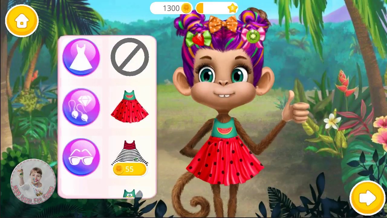 Funny Animal Makeover Kids Game - Jungle Animal Hair Salon 2 - Tropical ...