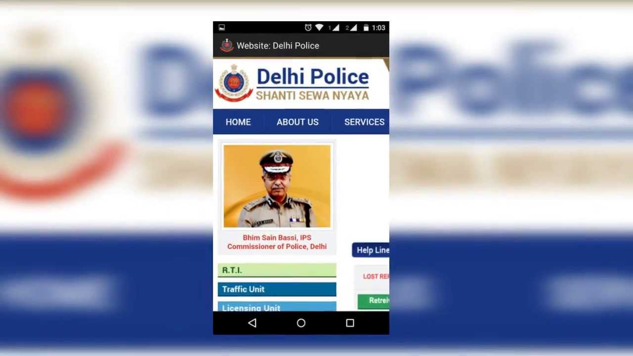 Delhi Police One Touch Away: App to the rescue - YouTube