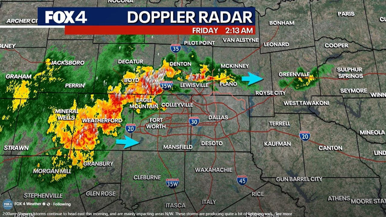 Dallas Weather: Severe storms move through DFW | LIVE RADAR - YouTube