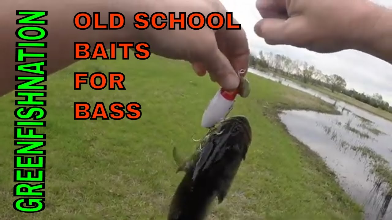 Using Old school bass fishing lures. - YouTube