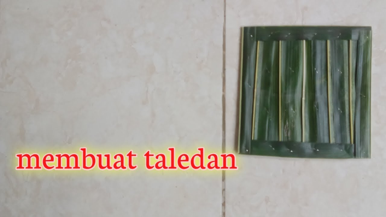 Membuat taledan - YouTube