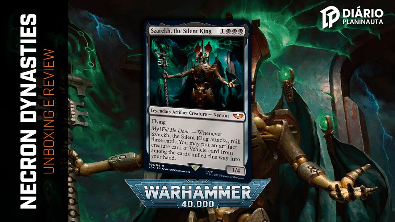 UNBOXING E REVIEW COMMANDER: NECRON DYNASTIES - WARHAMMER 40.000 - YouTube