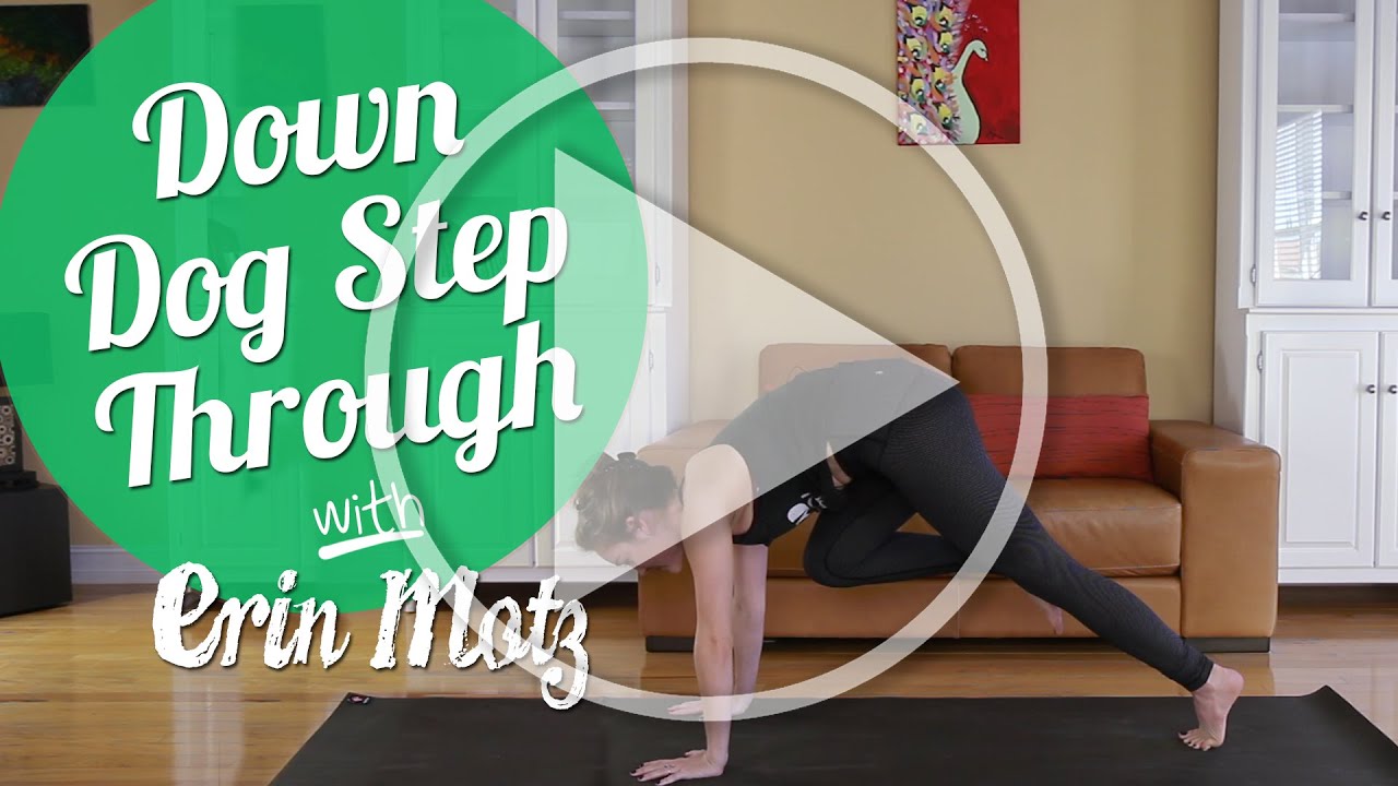 How to Do the Down Dog Step-Through (Beginner) - YouTube