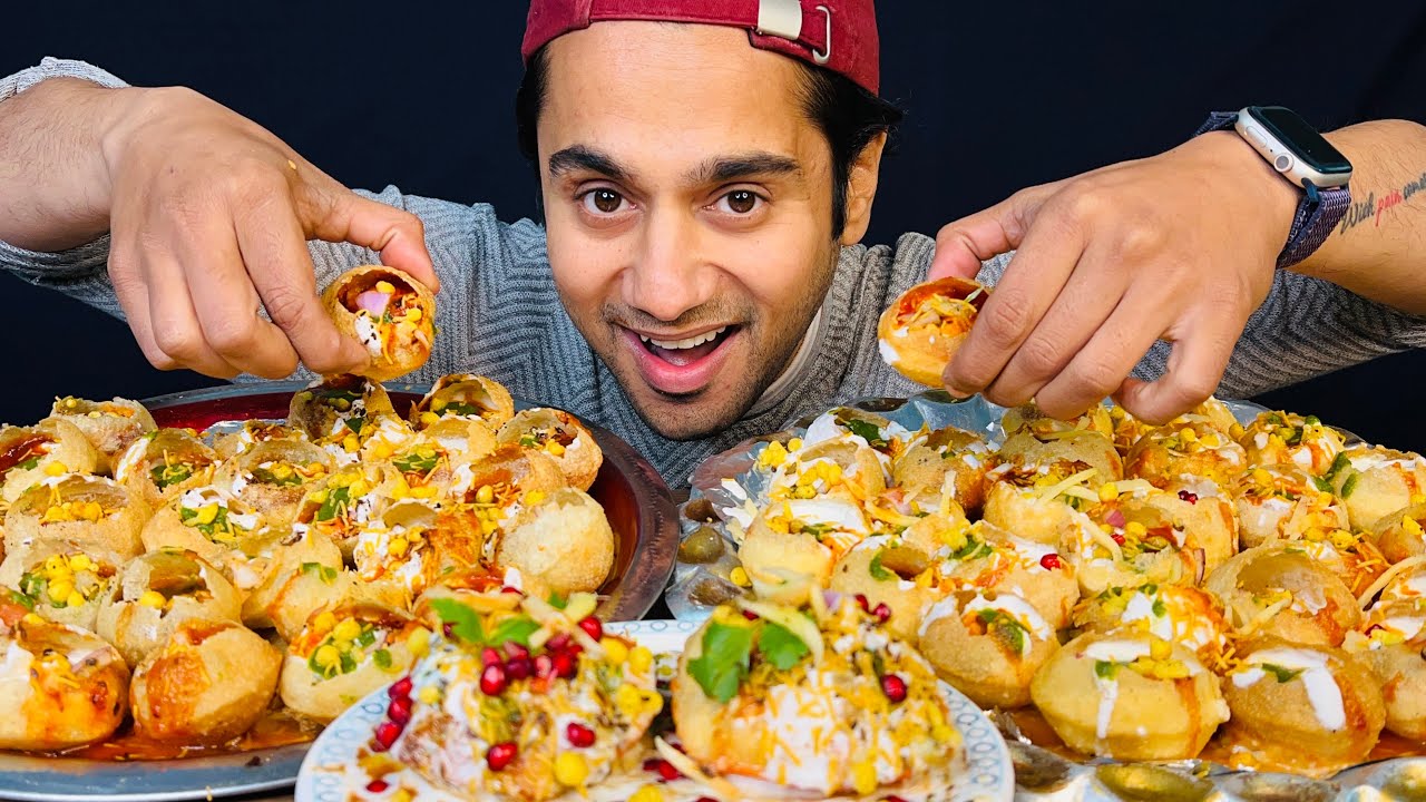 Fully loaded DAHI PURI Thali Eating Challenge With Raj Kachori | Street ...