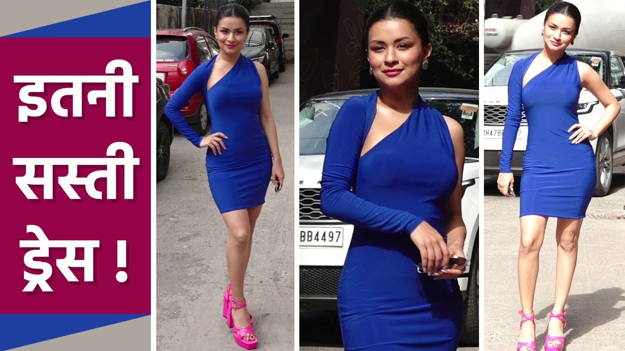 Avneet Kaur Siren Cobalt Blue One Shoulder Bodycon Mini Dress Price ...