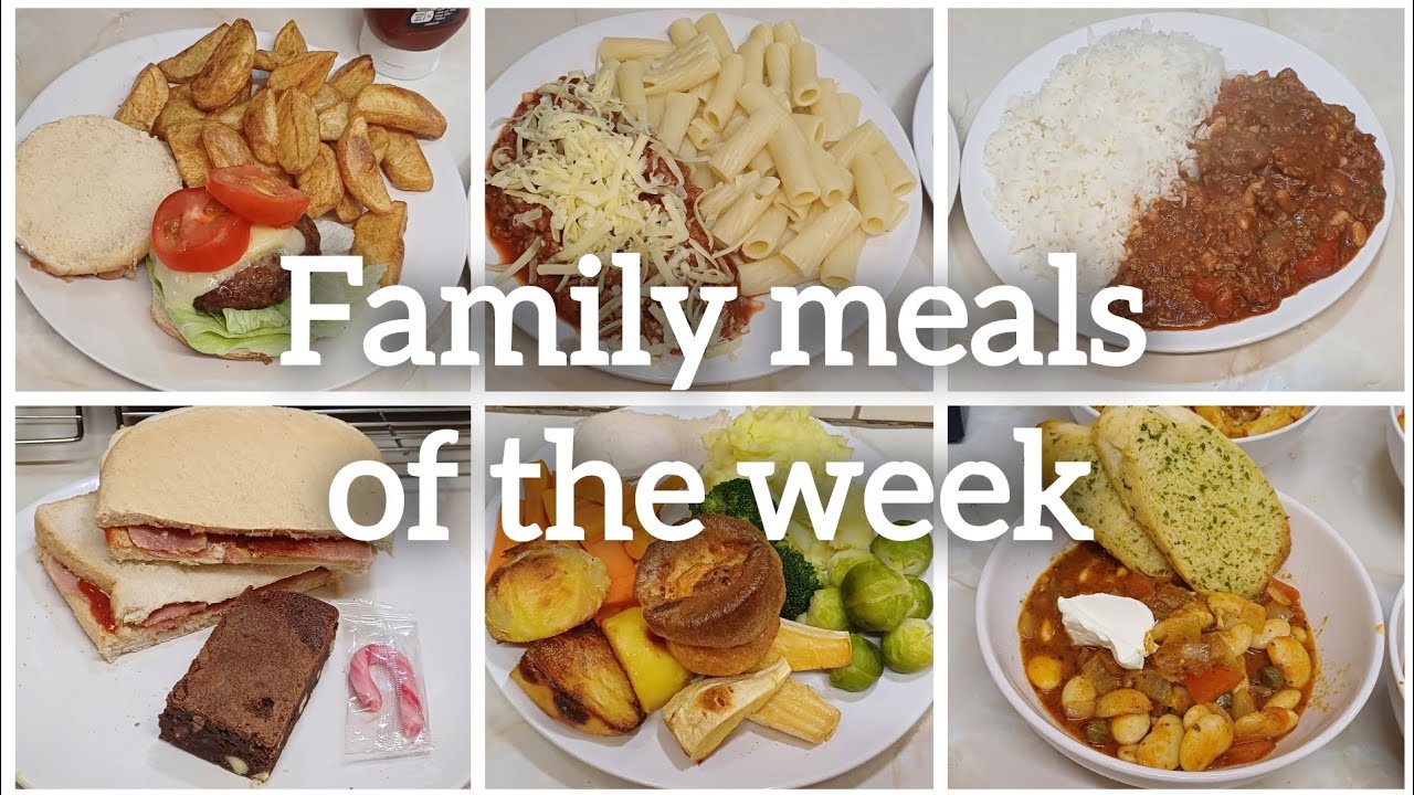 Family of four meals of the week | Pre Christmas week meals - YouTube