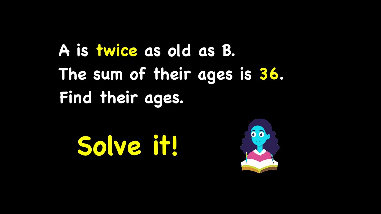 Age problem you should solve - YouTube