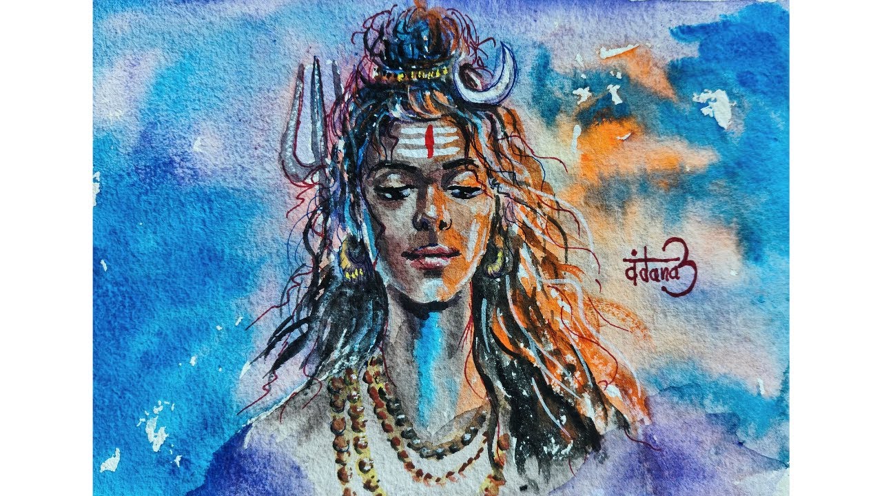 Mahadev Painting | Shiv ji Painting Tutorial | Mahadev Painting | by @vandanaart6575 - YouTube