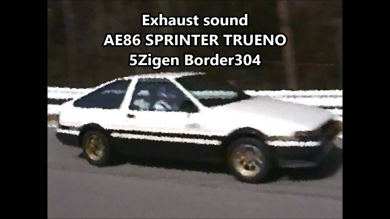 Exhaust Sound - AE86 SPRINTER TRUENO / 5Zigen Border304 - YouTube