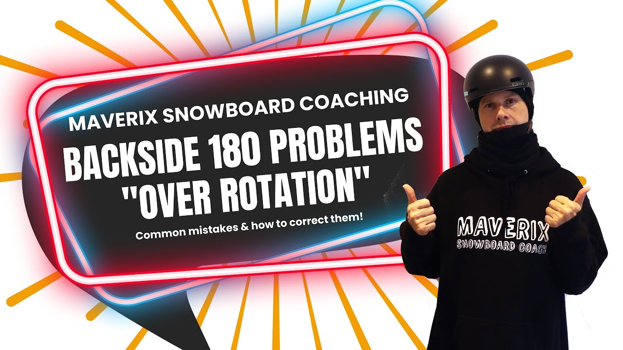 Snowboard Backside 180 Problems "Over rotation" - YouTube