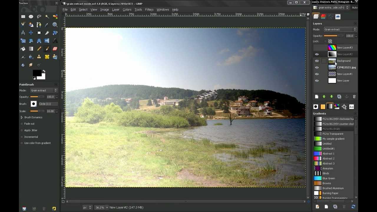 Grain extract mode - GIMP Beginners' Guide ep76 - YouTube