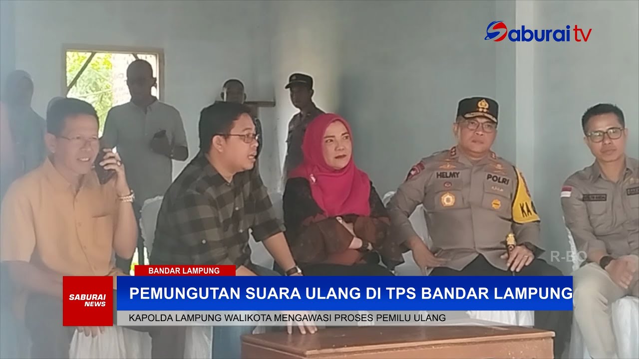 PEMUNGUTAN SUARA ULANG DI TPS 19 BANDAR LAMPUNG DIJAGA KETAT - YouTube
