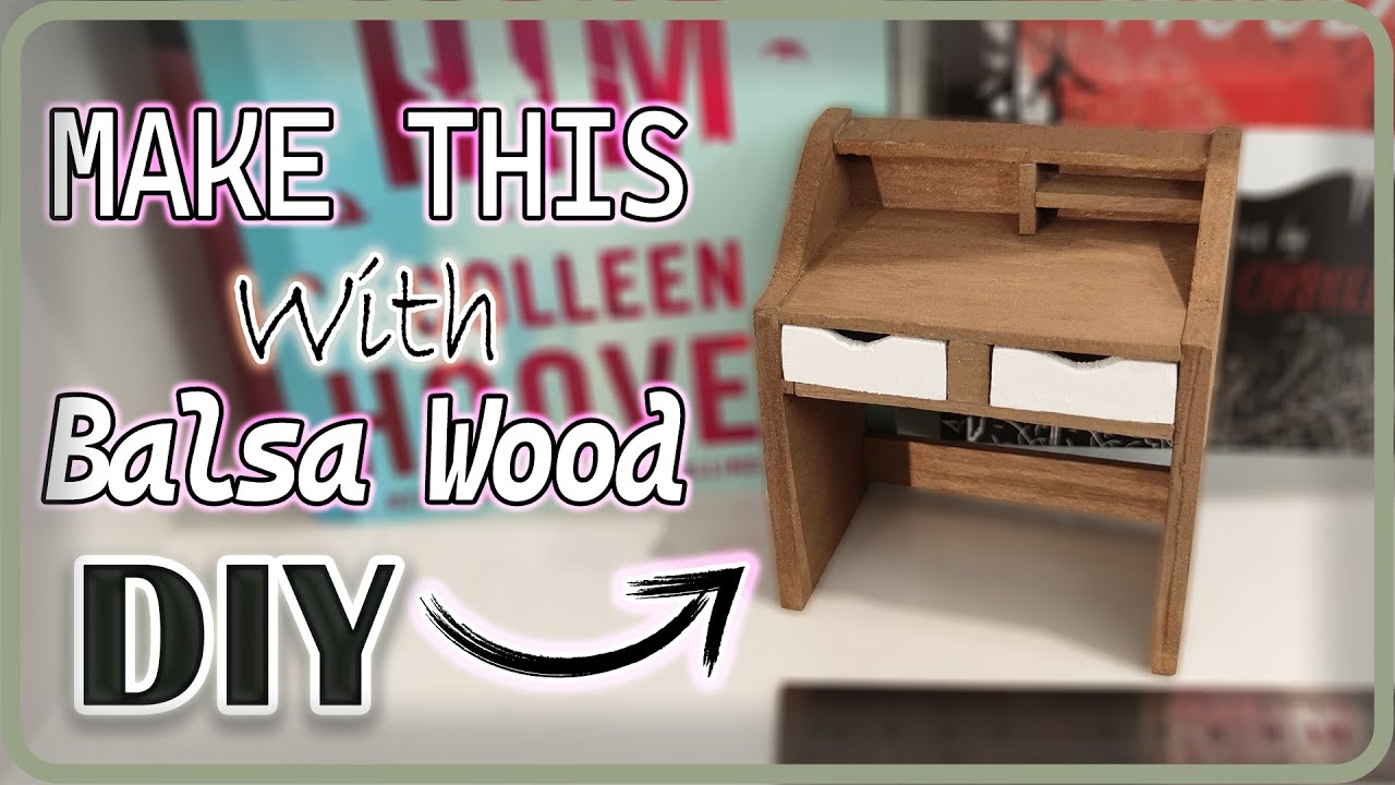 DIY I made a miniature desk | how to make a miniature desk | Make This ...