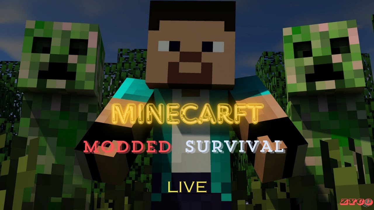 MINECRAFT MODDED SURVIVAL | LIVE - YouTube
