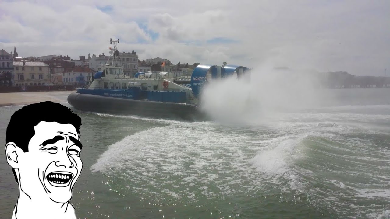 Why NOT to stand behind a hovercraft! - YouTube
