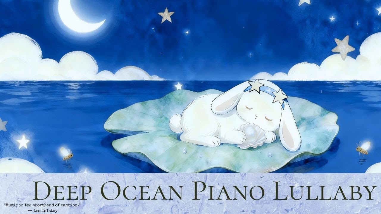 Deep Ocean Lullaby | Soft Piano Lullaby with Ocean Waves for Relaxation ...