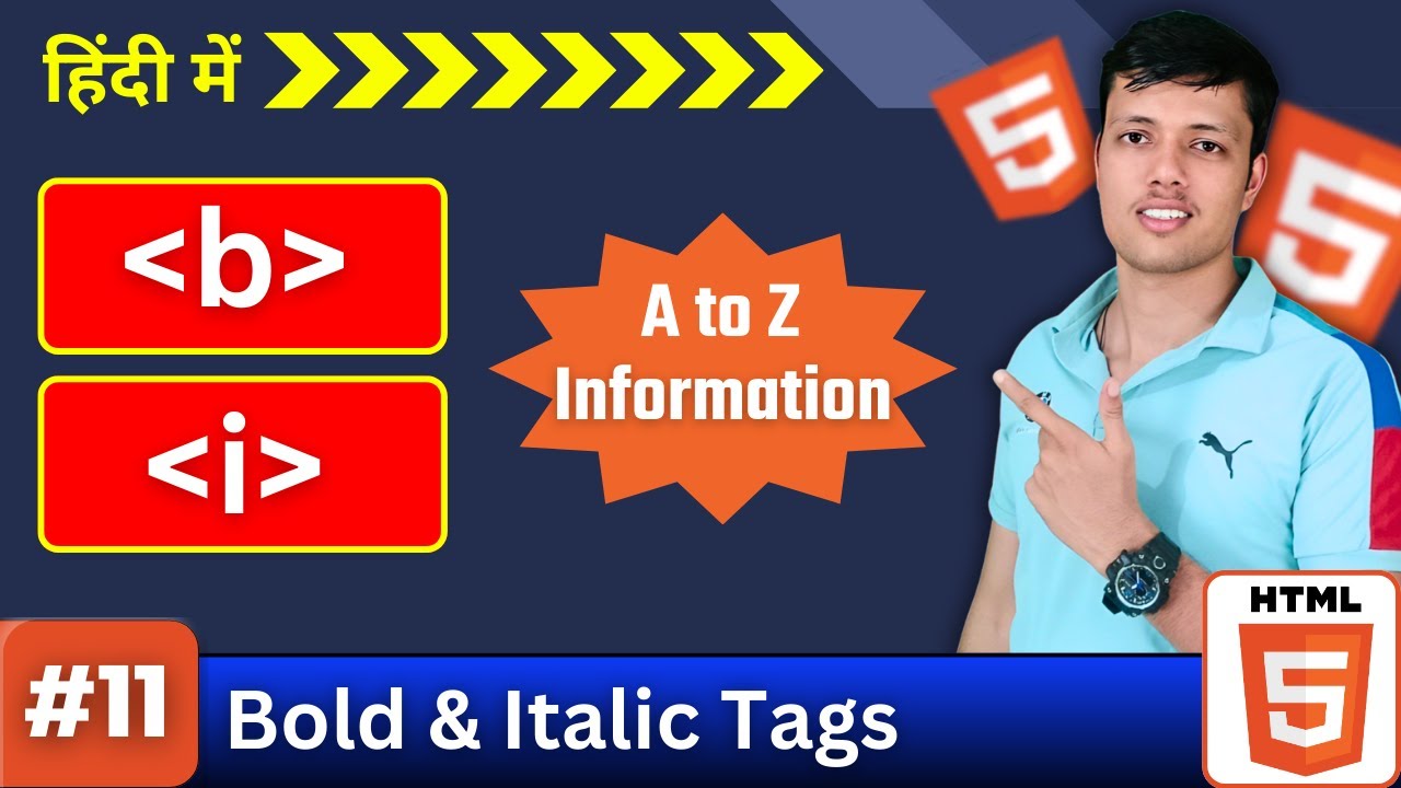 Ep. 11 || How to Use Bold and Italic Tags in HTML Complete Breakdown ...