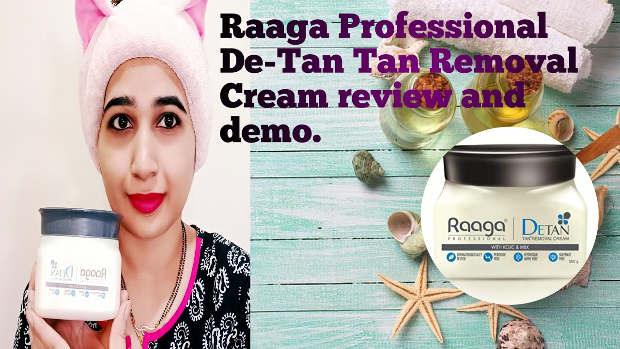 Raaga Professional De-Tan Tan Removal Cream review and demo - YouTube