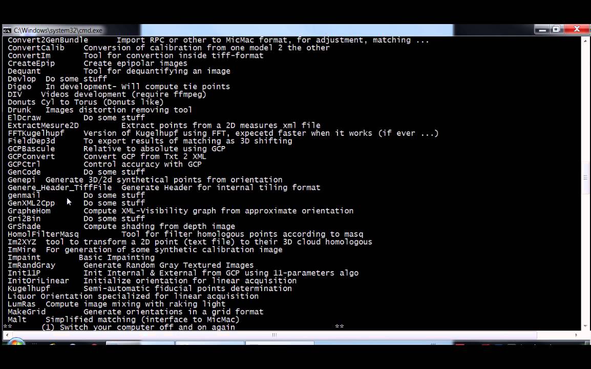 Basic steps : how to use MicMac with Windows [English subtitle] - YouTube