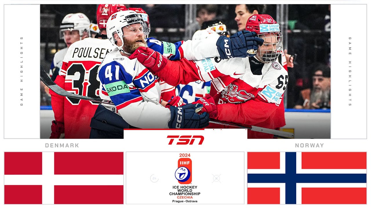 Denmark vs. Norway Highlights | 2024 Men's World Hockey Championship ...