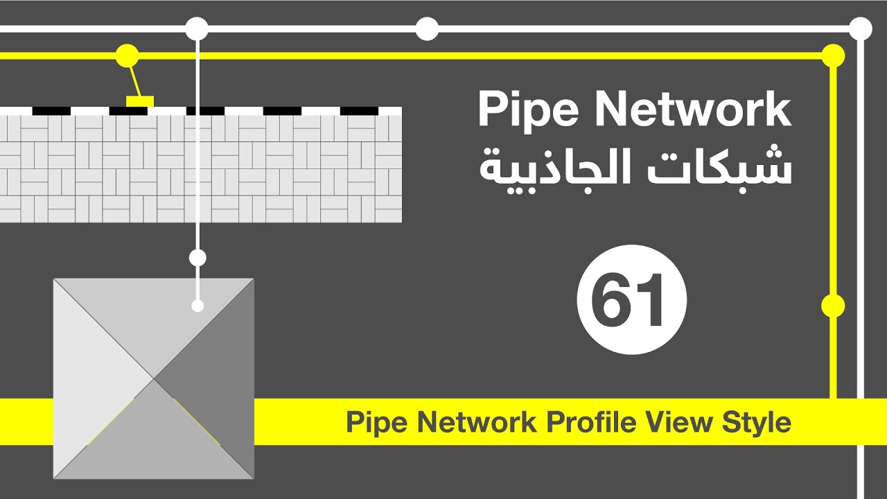 ستايل المقطع الطولي Pipe network profile view style - YouTube