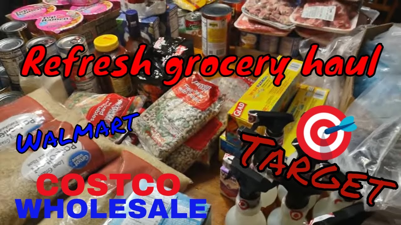 Walmart Costco Target refresh haul - YouTube