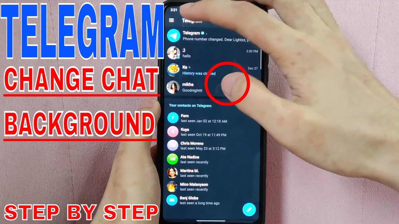 How To Change Chat Background On Telegram 🔴 - YouTube