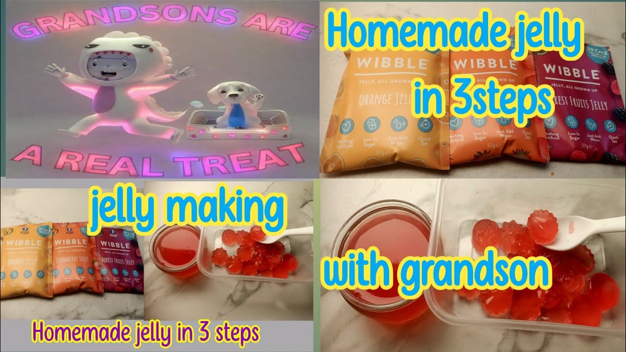 Easy and tasty homemade jelly in 3steps/making jelly with my grandson ...