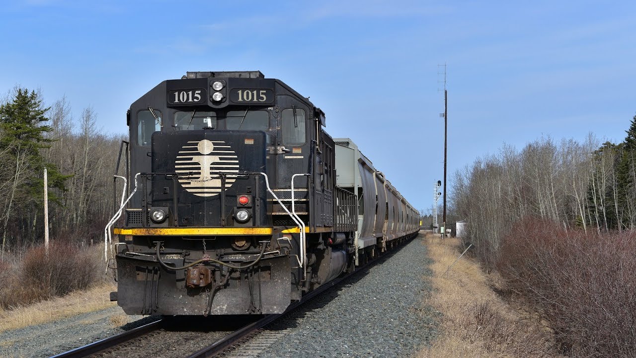 CN Train Spotting HD: CN B759 Potash West At Gainford With IC SD70 1015 DPU! 3/18 4/24/18 - YouTube