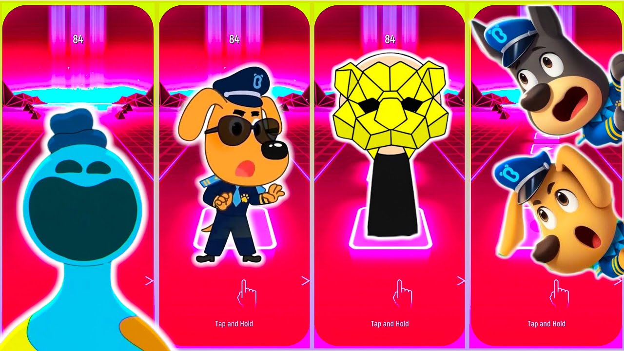 Doey the Doughman vs Sheriff Labrador vs Sprunki Frontman in Tiles Hop ...