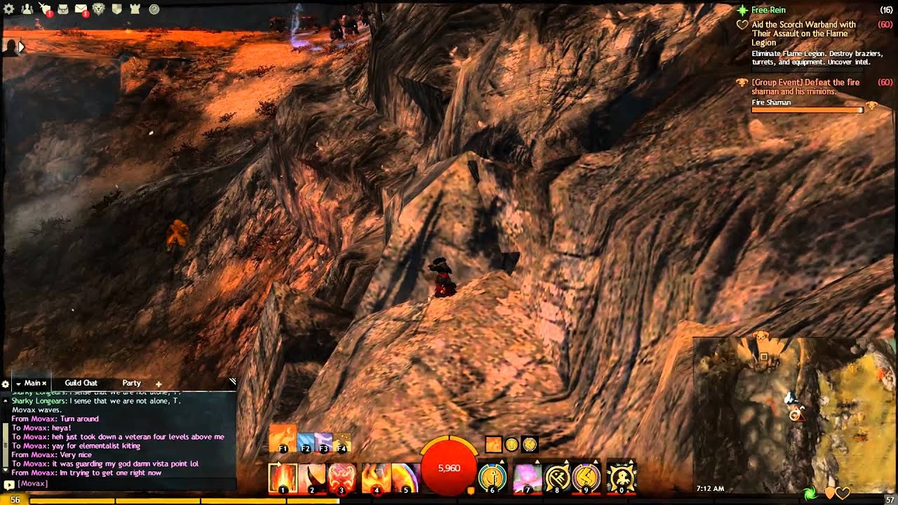Guild Wars 2 - Scorchlands Vista Point (Iron Marches) (PC) - YouTube