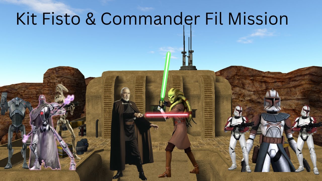 Star Wars Galactic Legacy- Kit Fisto & Commander Fil Mission - YouTube