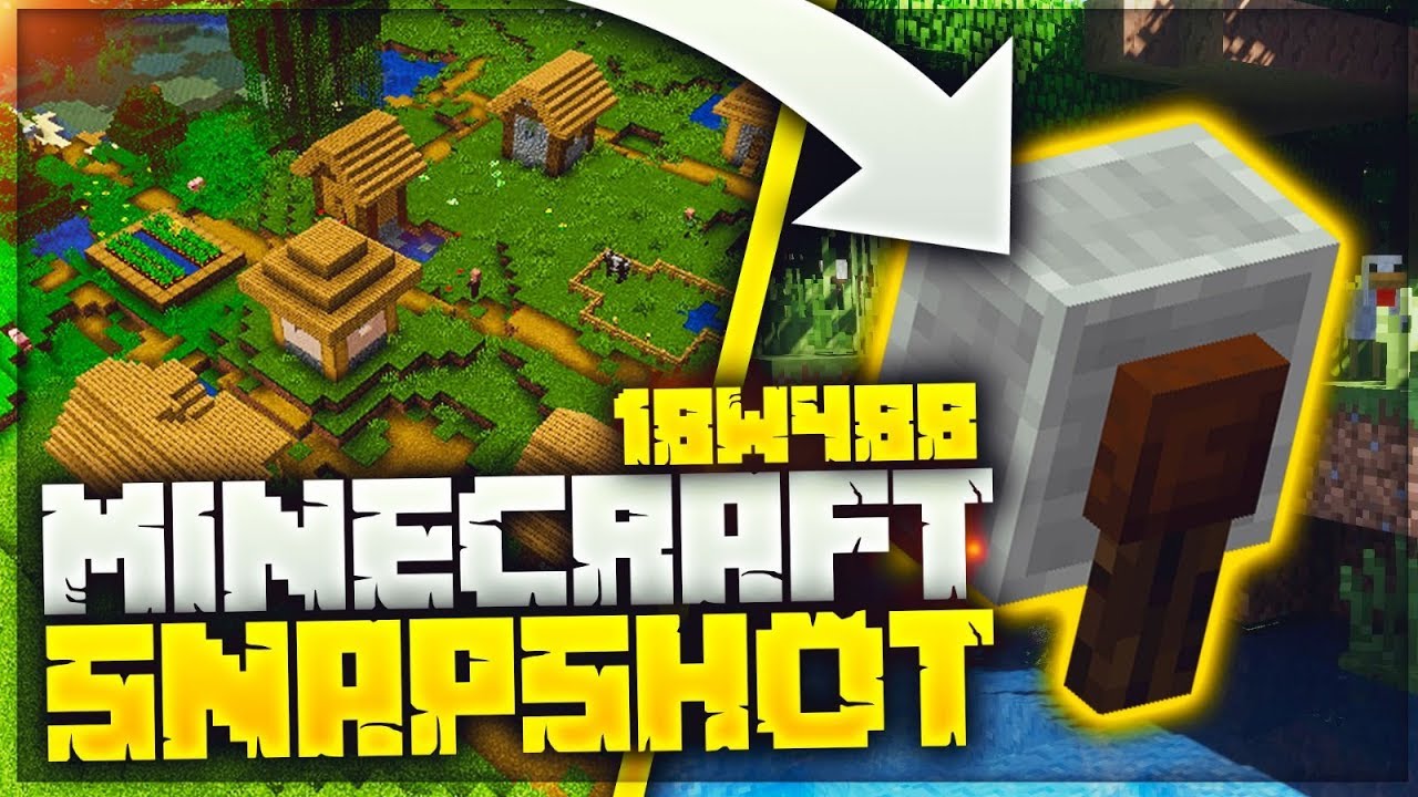 NUOVO VILLAGGIO E LA GRINDSTONE - Minecraft Snapshot 18W48B - YouTube
