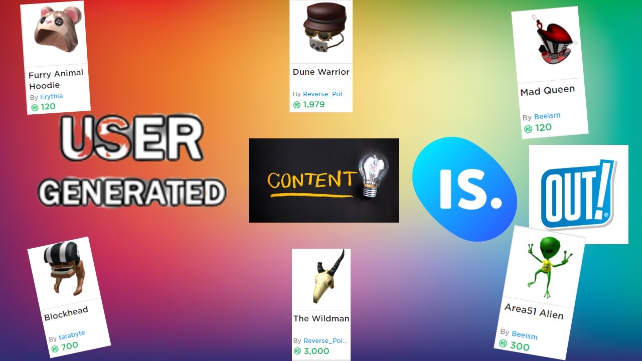 Roblox User Generated Content is out!!!! (Also, how to post a hat ...