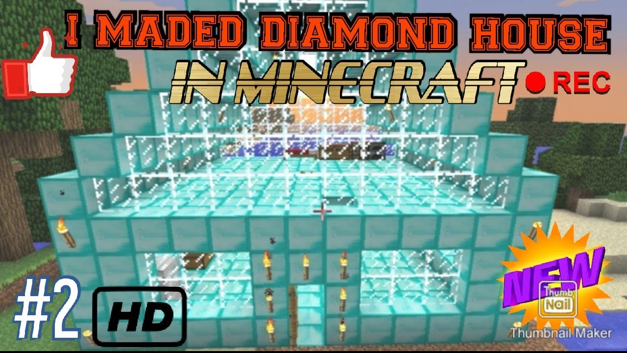 I MADED DIAMOND HOUSE IN MINECRAFT - YouTube