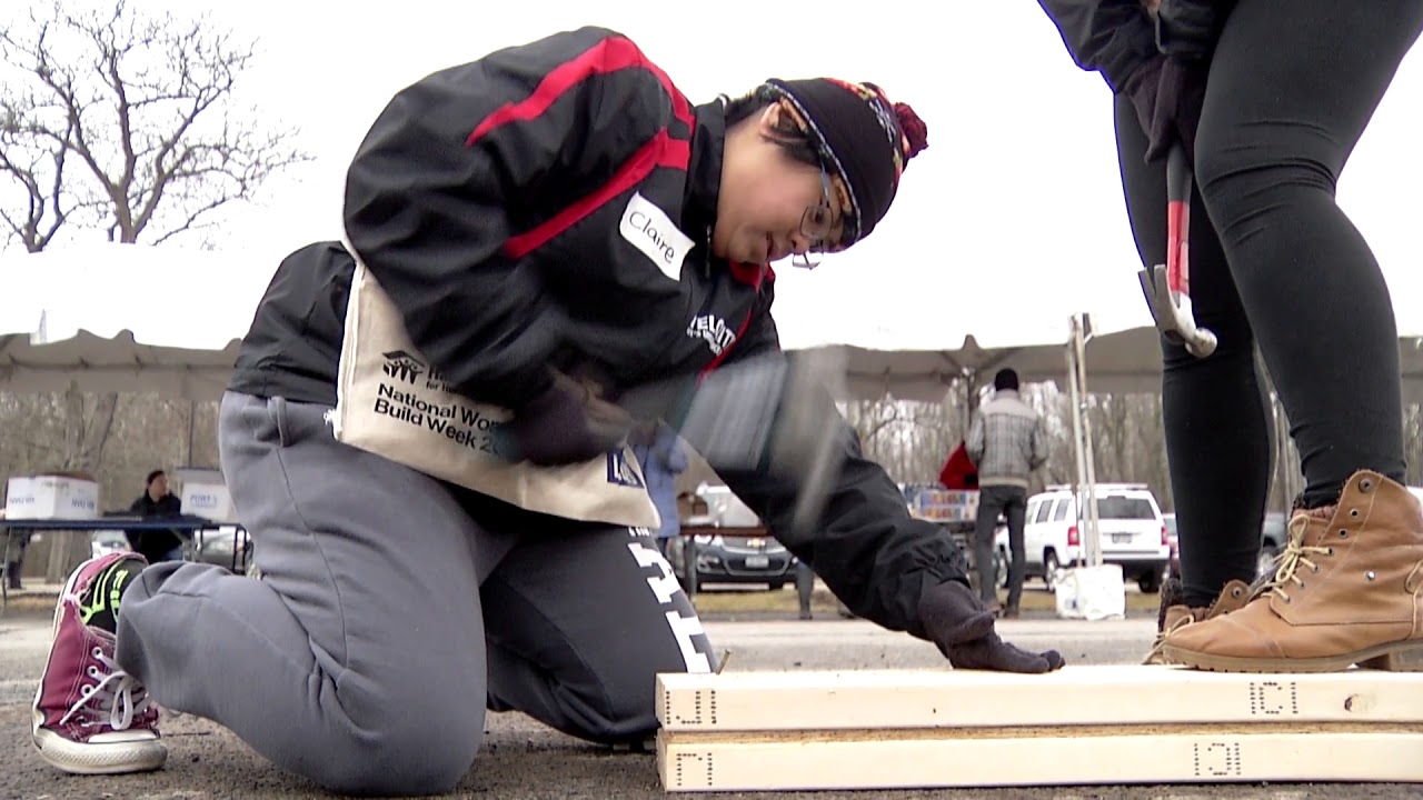 RIT Joins Habitat for Humanity in Framing Frenzy - YouTube