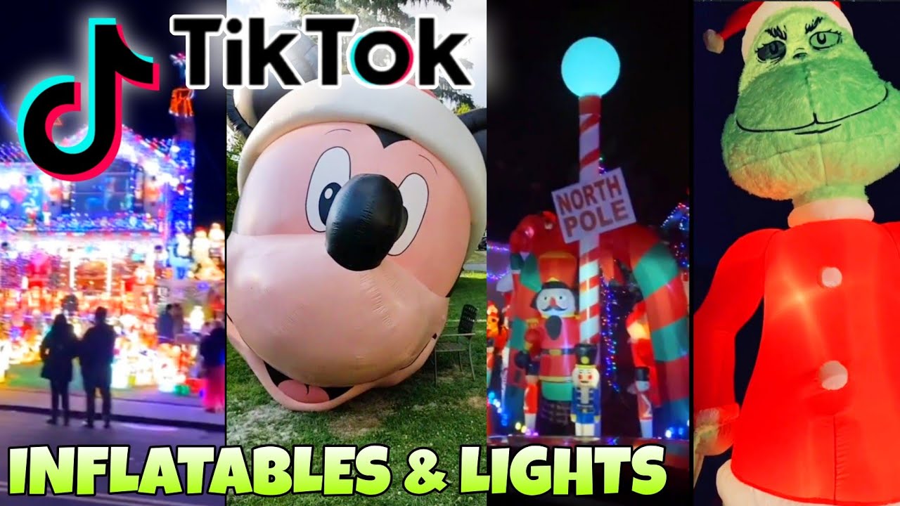 TIK TOK Christmas Inflatables & Lights Displays 2020 Funny & Amazing ...