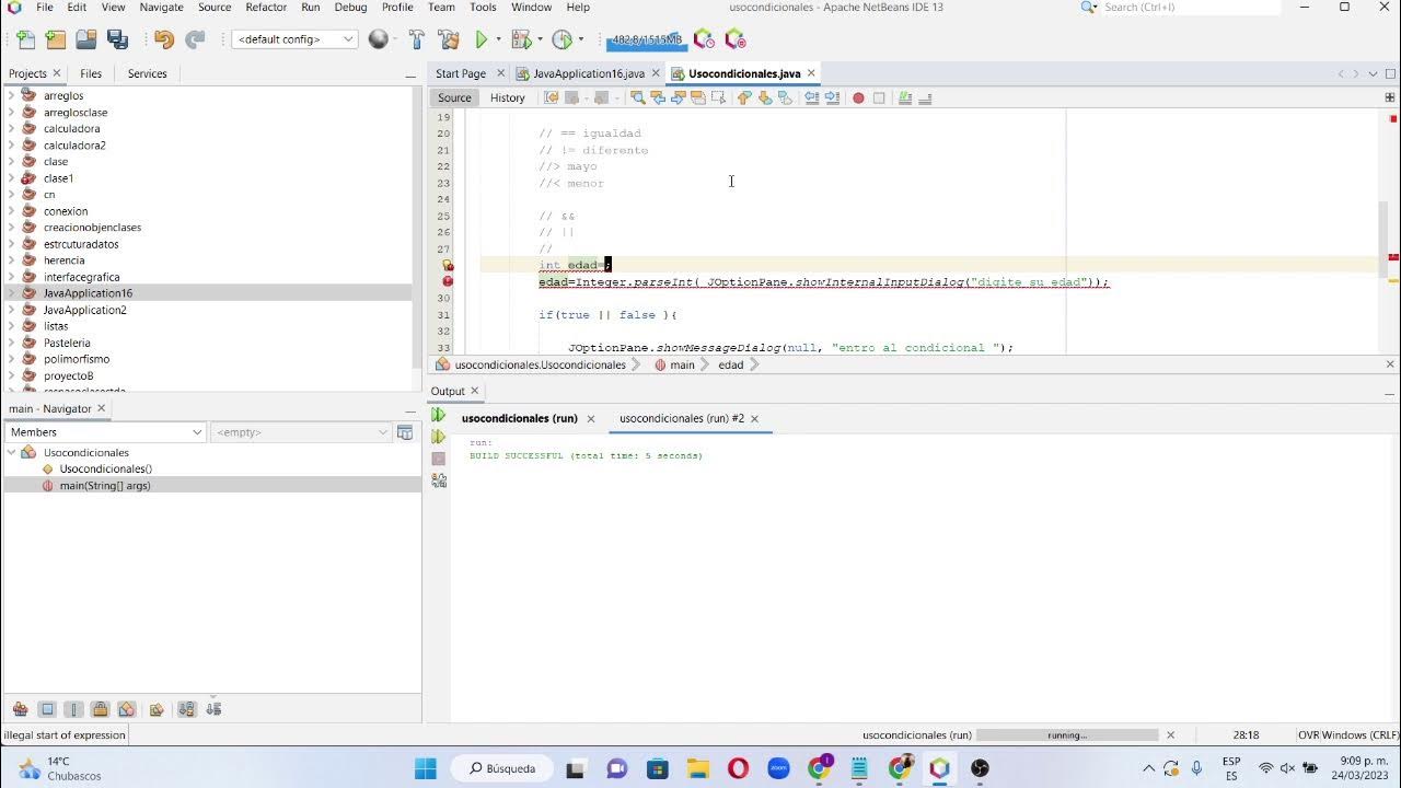 Aprende a programar condicionales en Java con NetBeans - YouTube